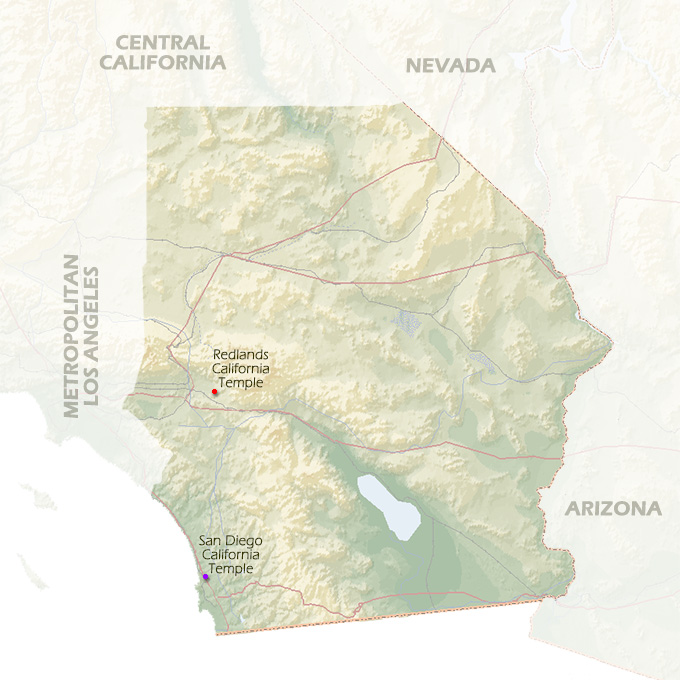 Inland Empire And Southern Border Map Region